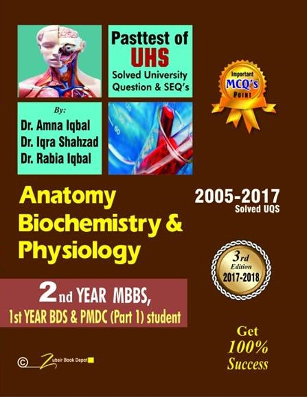 Anatomy, Biochemistry and Physiology 3rd edition by Dr. Amna Iqbal, Dr ...
