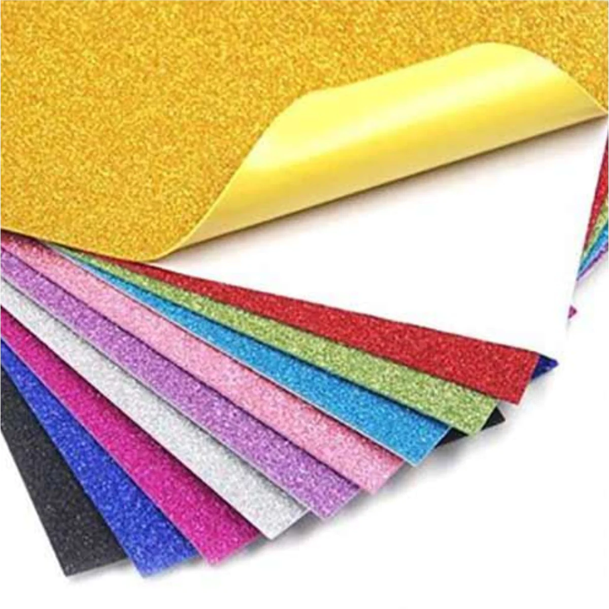 Multicolor Foaming Glitter Sheets A4 Size Pack of 10 – jadeed.store