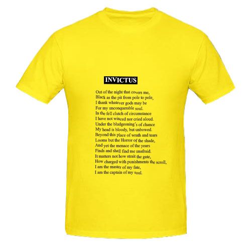 Invictus Poem T-Shirt – jadeed.store